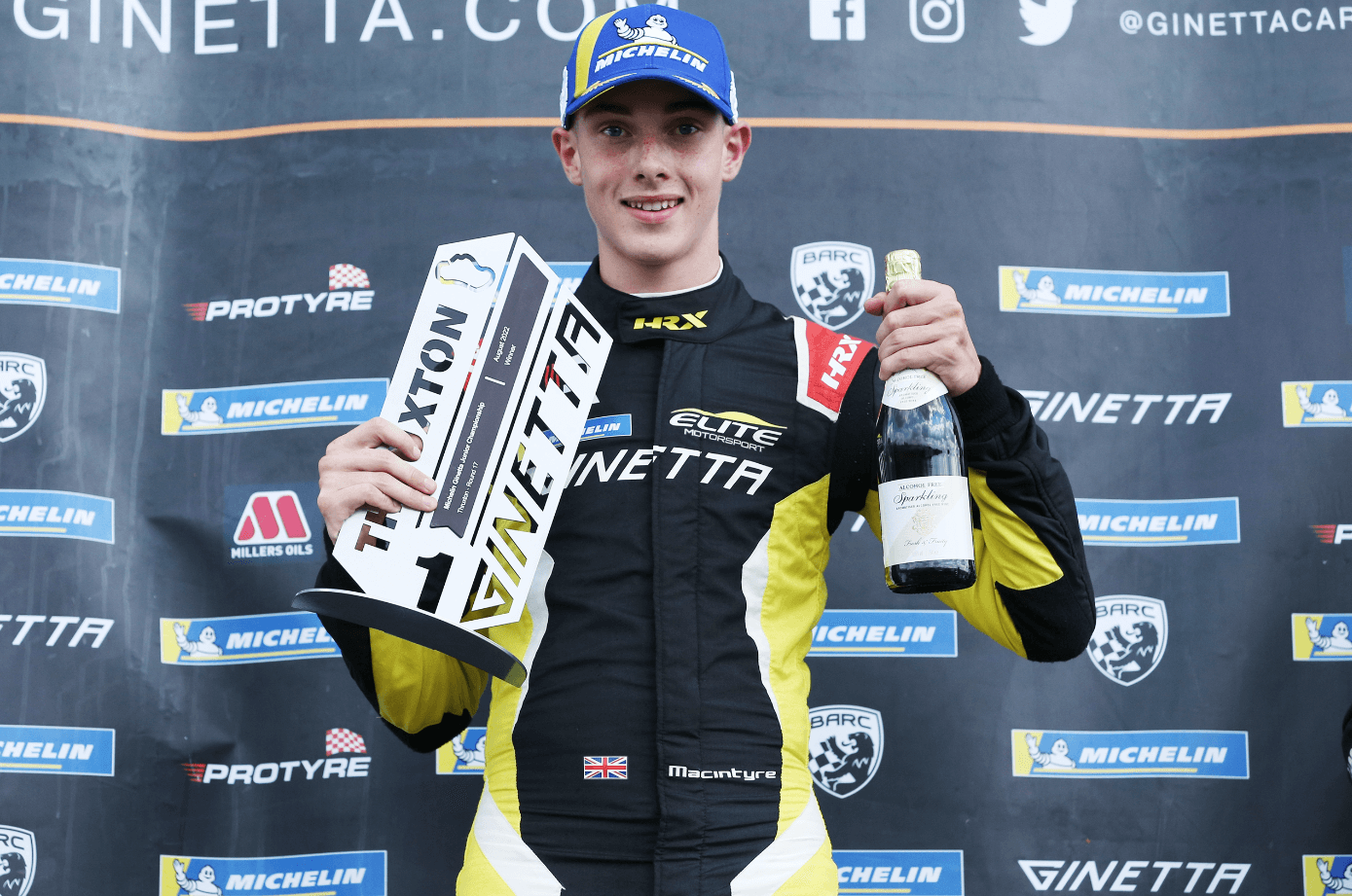 98 point lead for Will Macintyre in the Ginetta Junior Championship ...
